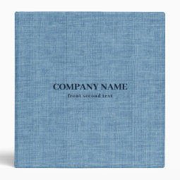 Light Blue Linen Texture 3 Ring Binder | Zazzle