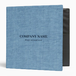 Light Blue Linen Texture 3 Ring Binder | Zazzle