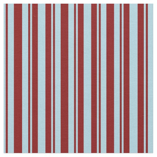 Light Blue & Maroon Colored Lined/Striped Pattern Fabric | Zazzle