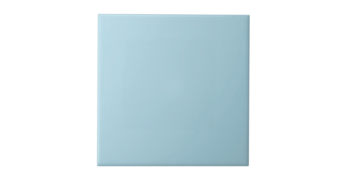 Light Blue Pale Pastel Solid Plain Color Ceramic Tile | Zazzle
