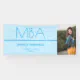 Light Blue Photo MBA Graduation Banner | Zazzle