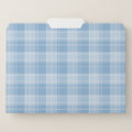 Light Blue Plaid Pattern File Folder | Zazzle