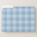 Light Blue Plaid Pattern File Folder | Zazzle