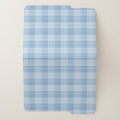 Light Blue Plaid Pattern File Folder | Zazzle