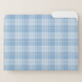 Light Blue Plaid Pattern File Folder | Zazzle
