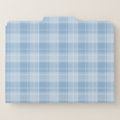 Light Blue Plaid Pattern File Folder | Zazzle