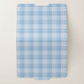 Light Blue Plaid Pattern File Folder | Zazzle