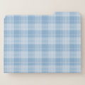 Light Blue Plaid Pattern File Folder | Zazzle