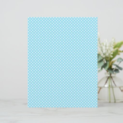 Light Blue Polka Dot Scrapbook Paper | Zazzle