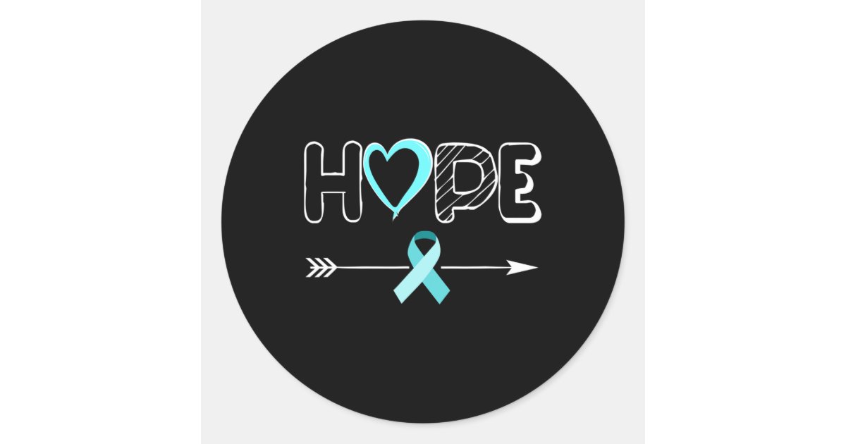 Light Blue Products Ribbon Hydrocephalus Awareness Classic Round ...