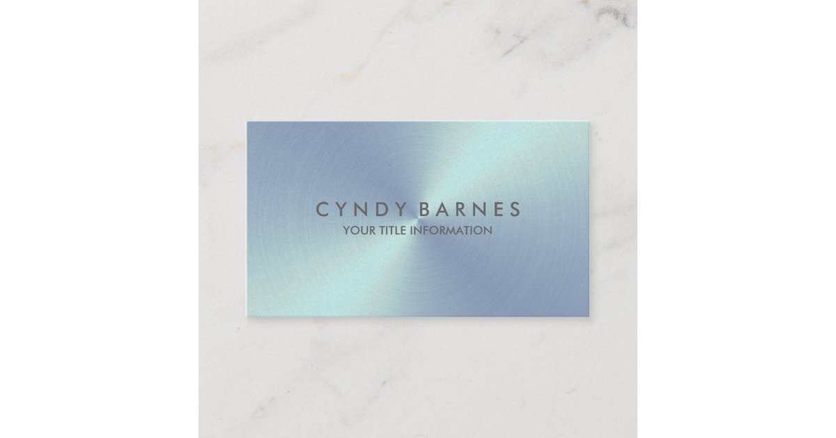 Light Blue Sheen Business Card | Zazzle