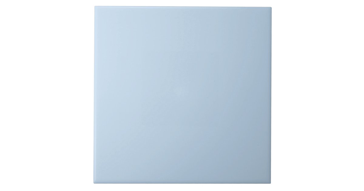 Light Blue Simple Solid Ceramic Tile | Zazzle