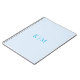 Light Blue Spiral Notebook | Zazzle