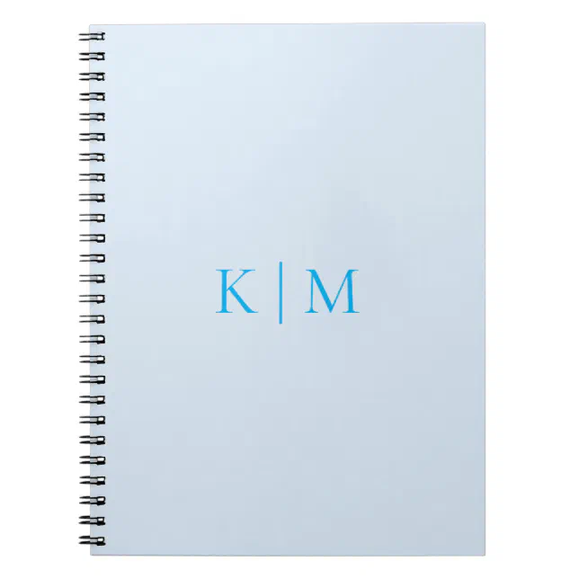 Light Blue Spiral Notebook | Zazzle