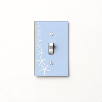 Light Blue Starfish Decorative Light Switch Plate | Zazzle