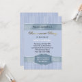 Light Blue Stripe Retirement Party Invitations | Zazzle