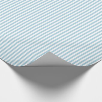 Light Blue Stripes Wrapping Paper | Zazzle