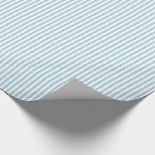 Light Blue Stripes Wrapping Paper | Zazzle