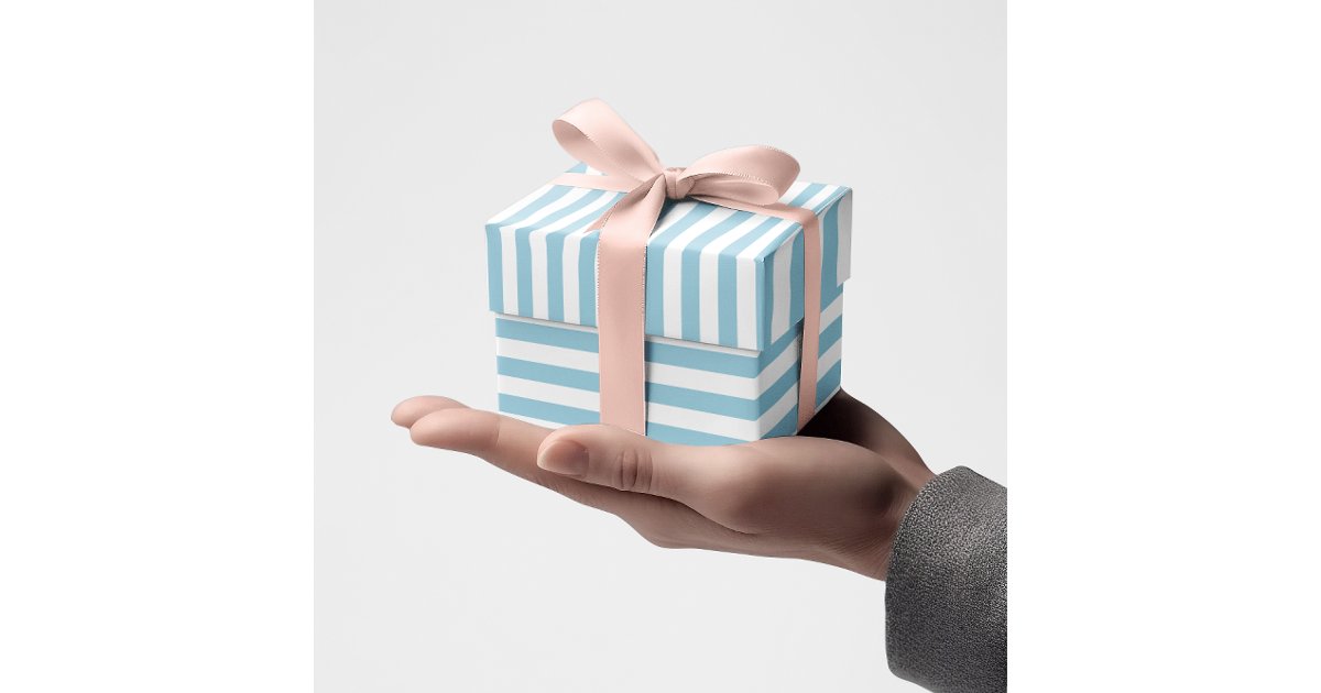 Light Blue Stripes Wrapping Paper | Zazzle