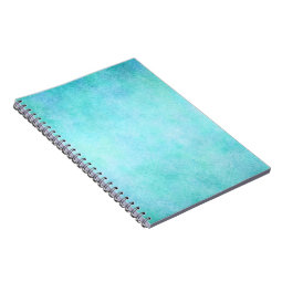 Light Blue Teal Aqua Watercolor Paper Colorful Notebook | Zazzle