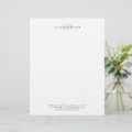 Light Blue Two Letter Initial Monogram Name Office Letterhead | Zazzle