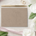 Light Brown & Black Custom Invitation Envelope | Zazzle