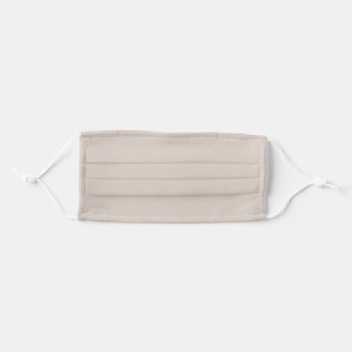 Light Brown Taupe Neutral Color Custom Adult Cloth Face Mask | Zazzle