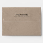 Light Brown & White Custom Invitation Envelope | Zazzle.com