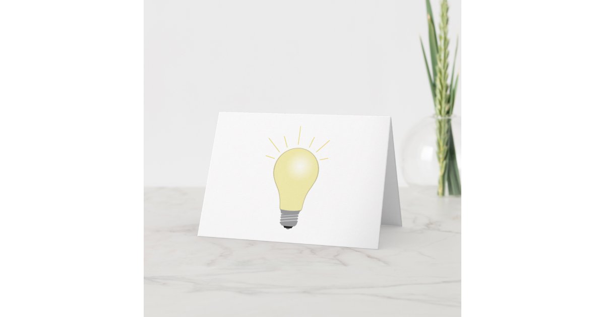 Light Bulb Card | Zazzle