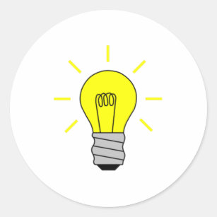 Light Bulb Stickers - 100% Satisfaction Guaranteed | Zazzle