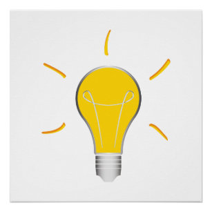 Light Bulb Posters & Prints | Zazzle