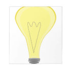 Inspirational Light Bulb custom notepad | Zazzle.com
