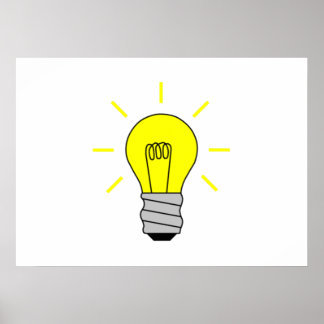 Light Bulb Posters | Zazzle