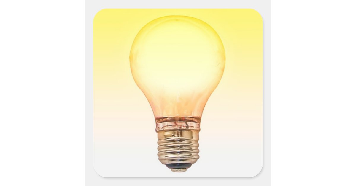 light bulb sticker | Zazzle