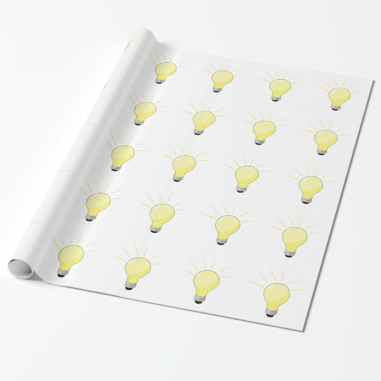 Light Bulb Wrapping Paper | Zazzle.com