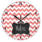 Cute Chalkboard Look Wall Clock | Zazzle.com