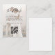 Light Faded Photo QR Code Simple Wedding Details Enclosure Card | Zazzle