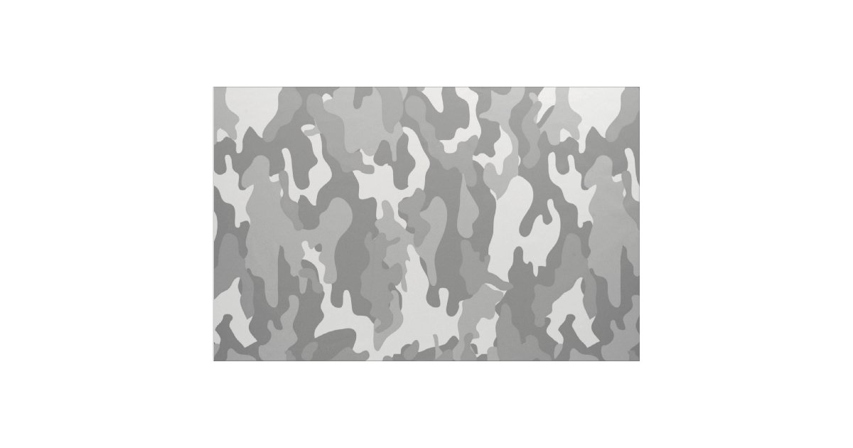 Light Gray Camo Camouflage Military Army Pattern Fabric | Zazzle.com