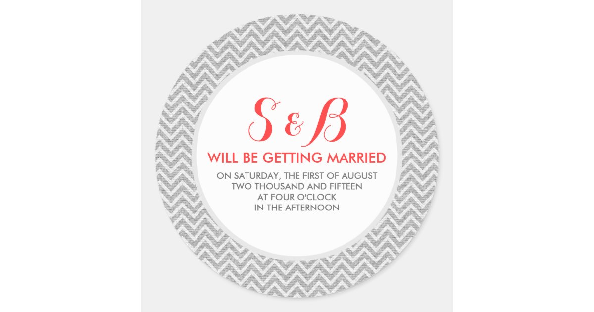 Light Gray Chevron Pattern Linen Texture 3b Classic Round Sticker | Zazzle