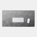 Light gray gradient geometric mesh pattern desk mat | Zazzle