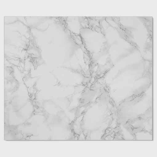 Light Gray Marble Texture Look Wrapping Paper | Zazzle
