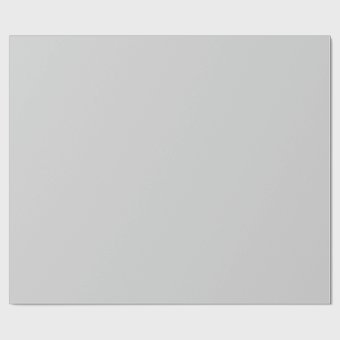 Light Gray Matte Wrapping Paper | Zazzle