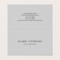 Light Gray Unique Original Classical Professional Business Card | Zazzle