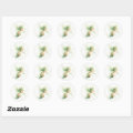 Light Green Fairy Alcohol Ink Girl Birthday Party Classic Round Sticker ...