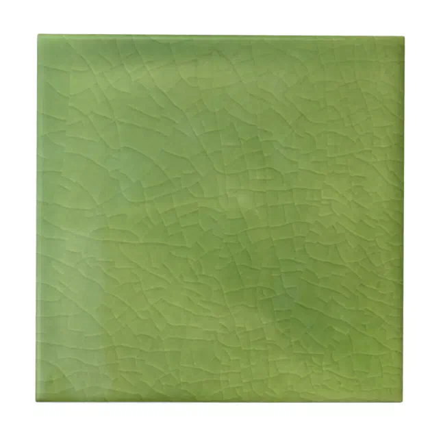 Light Green Faux Crackled Crazed Repro Antique Ceramic Tile | Zazzle