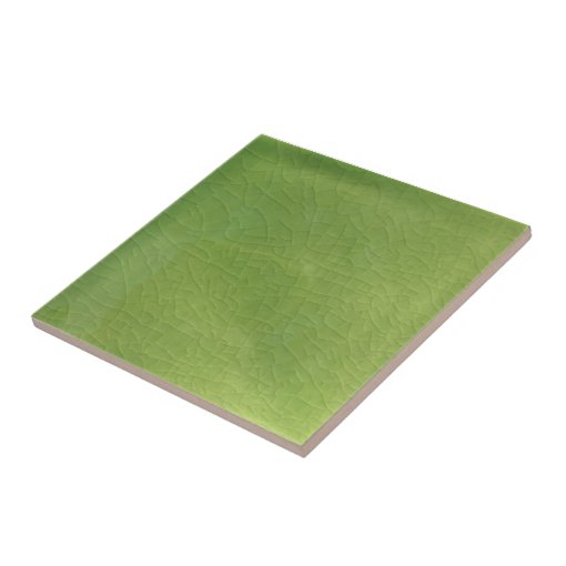 Light Green Faux Crackled Crazed Repro Antique Ceramic Tile | Zazzle