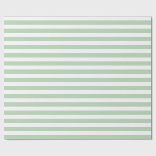 Light Green Stripe Christmas Wrapping Paper | Zazzle