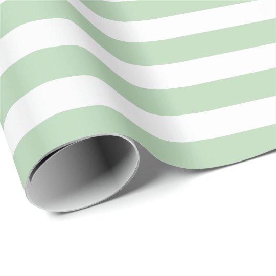 Light Green Stripe Christmas Wrapping Paper | Zazzle.com
