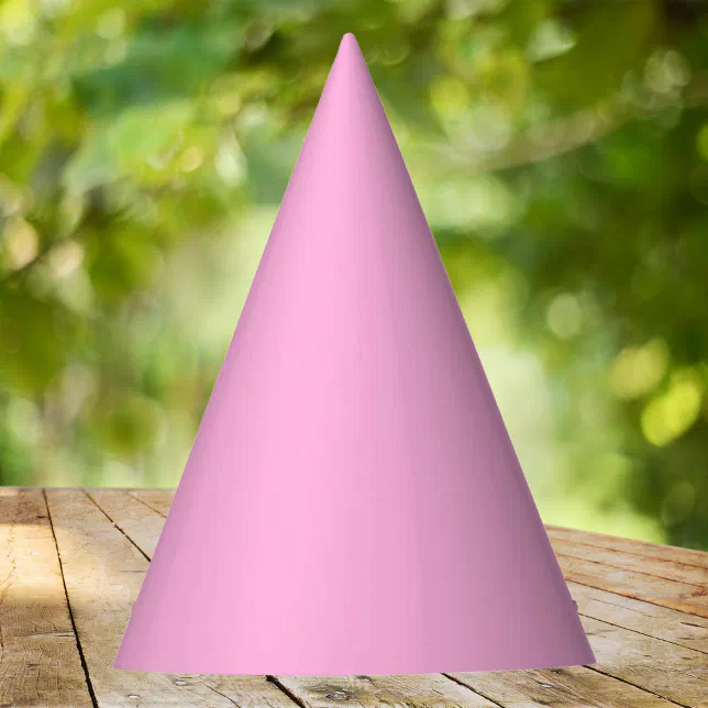 Light Hot Pink Solid Color Party Hat | Zazzle