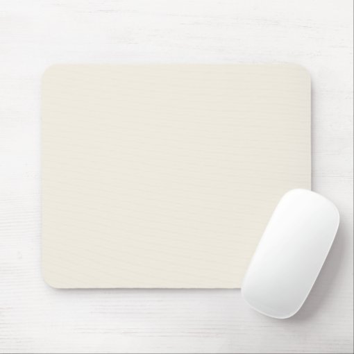 Light Ivory Beige Solid Trend Color Background Mouse Pad | Zazzle